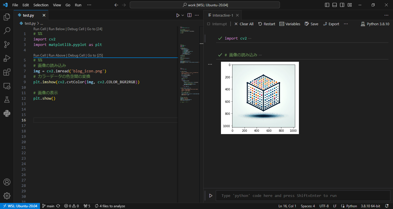 【python】vscodeでpythonを使って画像点群処理するときのおすすめ環境構築 Deliberate Learning 2229