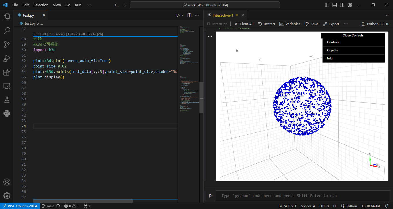 【python】vscodeでpythonを使って画像点群処理するときのおすすめ環境構築 Deliberate Learning